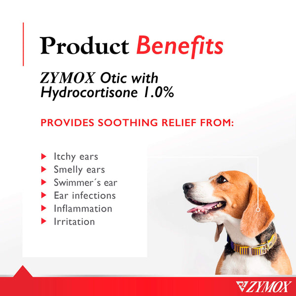 Zymox Otic Enzymatic Solution for Dogs and Cats to Soothe Ear Infectio ...