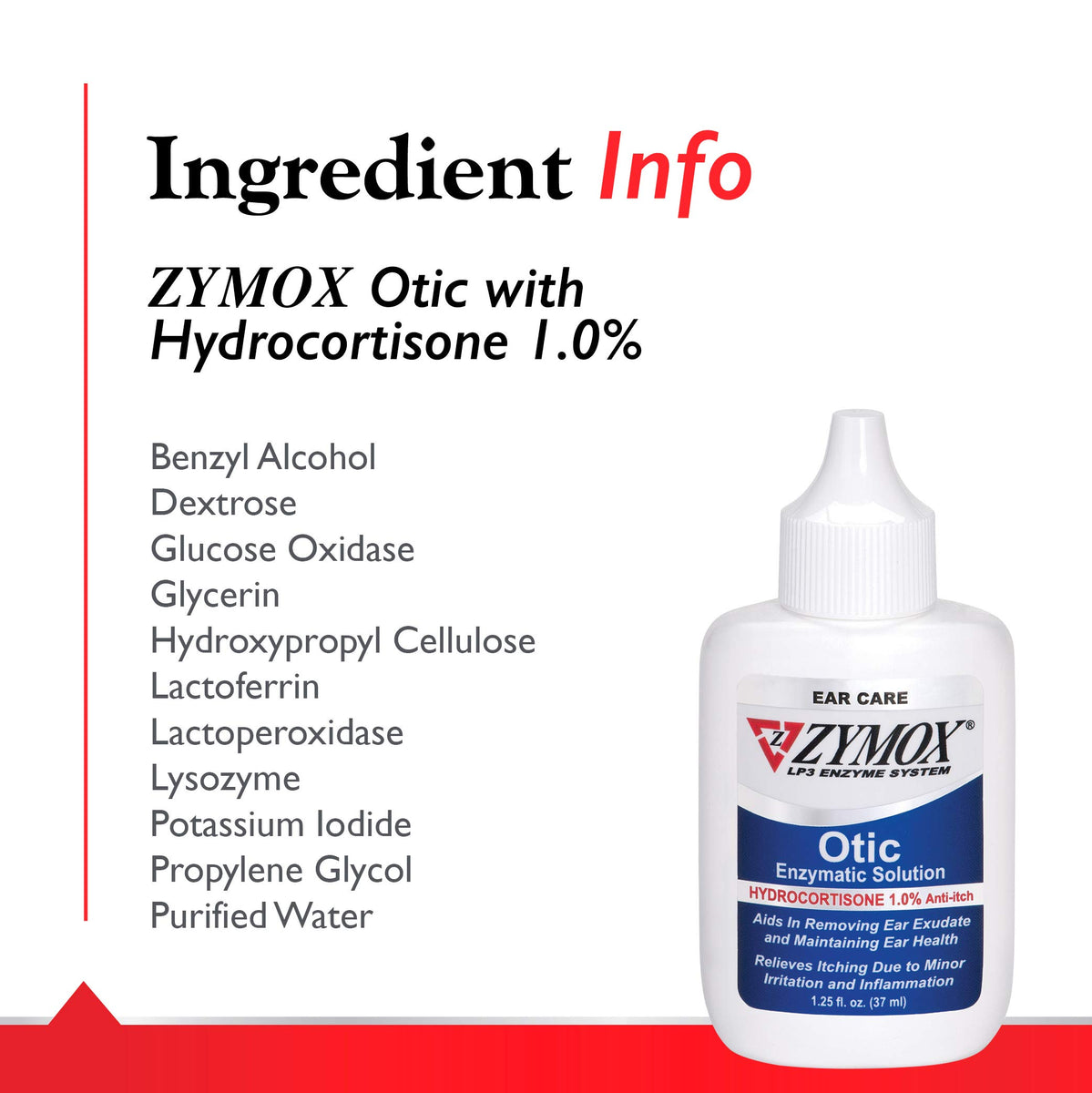 Zymox Otic Enzymatic Solution for Dogs and Cats to Soothe Ear Infectio ...